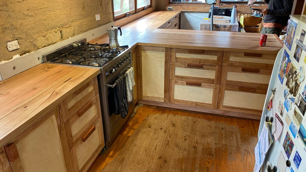 Blackbutt Benchtop 32mm | Rustic World Timbers