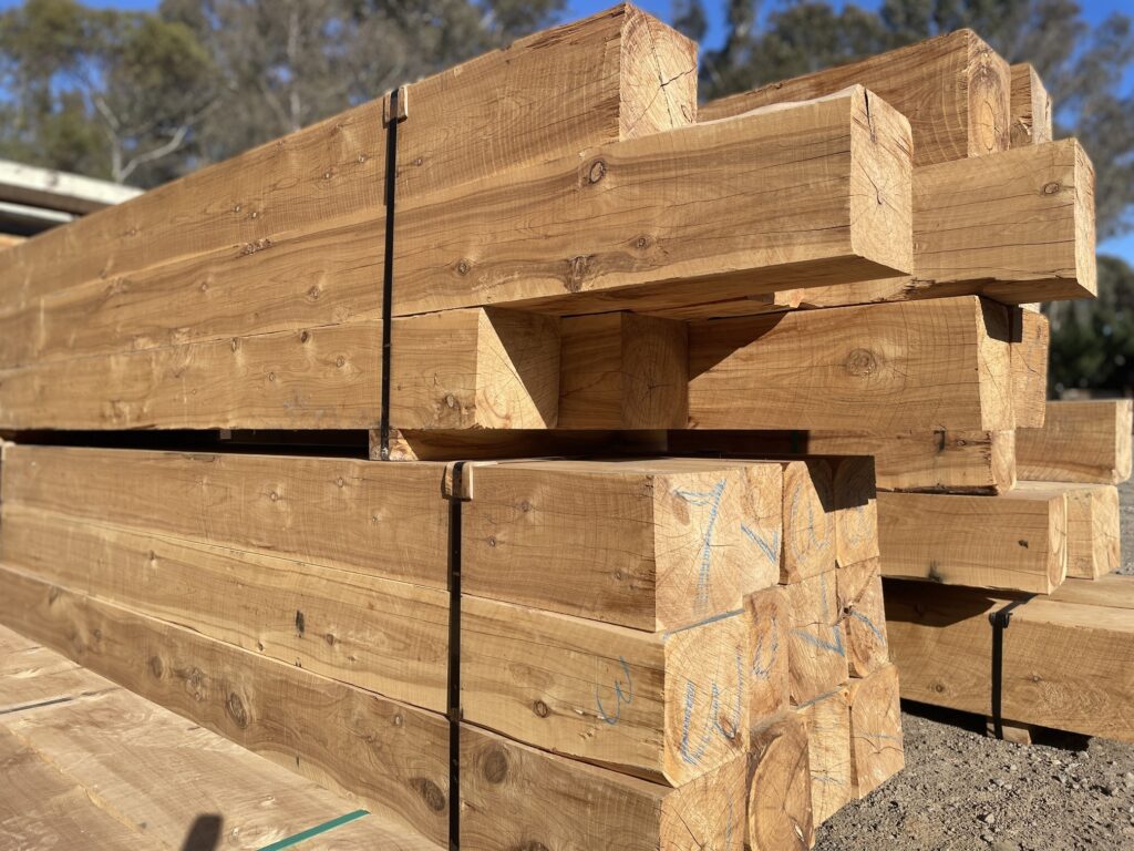 Cypress Timber Posts Rough Sawn | Rustic World Timbers