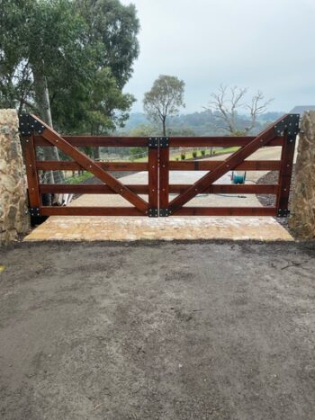 Custom Built Gates | Karri Hardwood | Rustic World Timbers