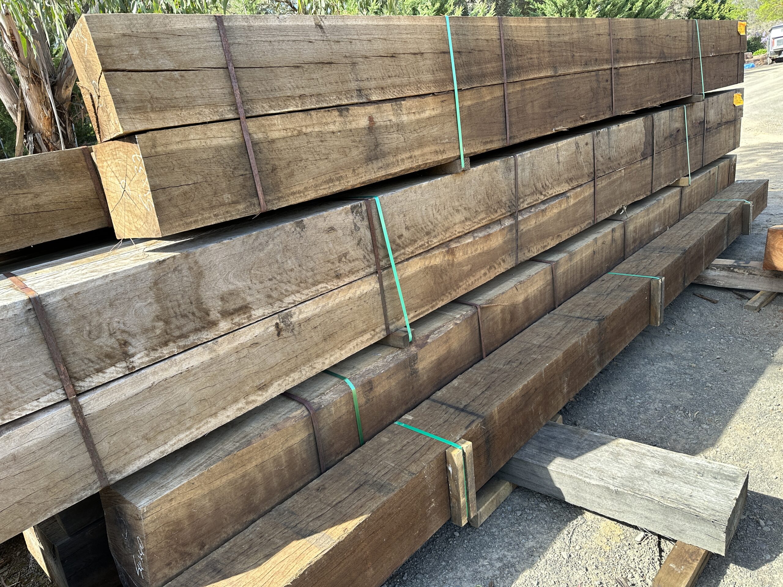 Spotted Gum Posts 250 x 250mm | Rustic World Timbers