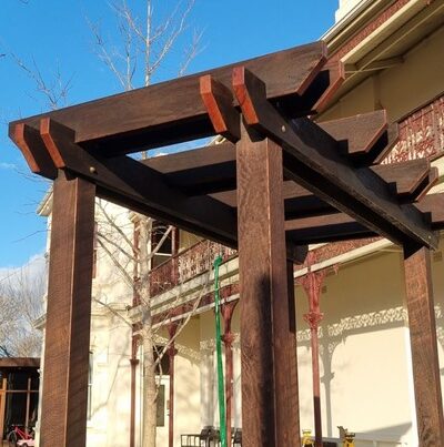 Spotted Gum Posts 200 x 200mm | Rustic World Timbers